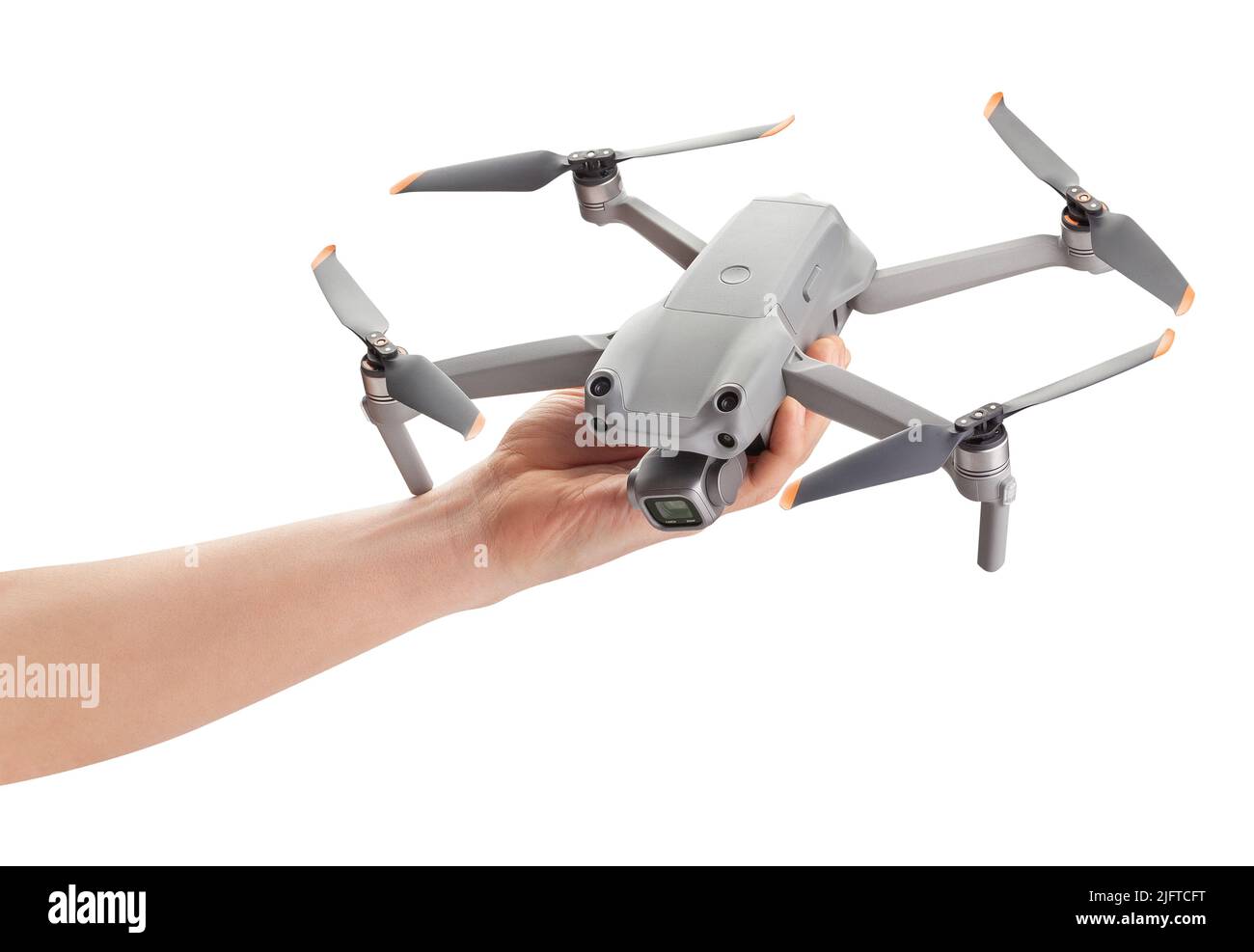 Hand holding drone Cut Out Stock Images & Pictures - Alamy