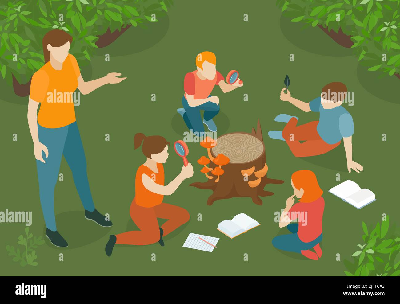 Fieldwork students Stock Vector Images - Alamy