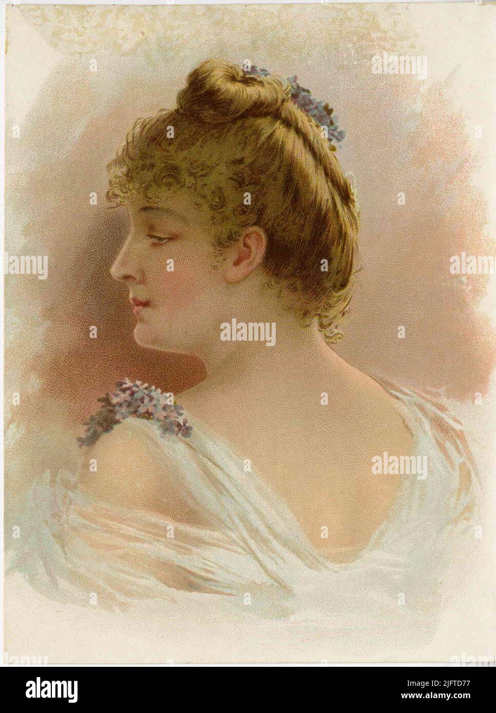 Classic image of a noble young woman Stock Photo - Alamy