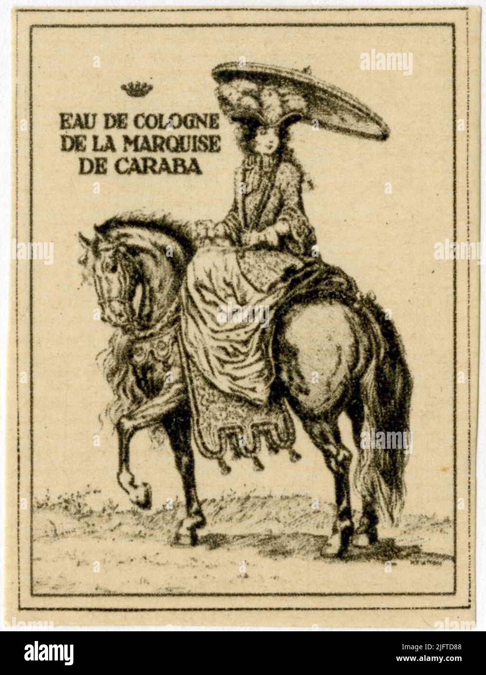 Cologne Eau de la Marquise de Caraba Stock Photo - Alamy