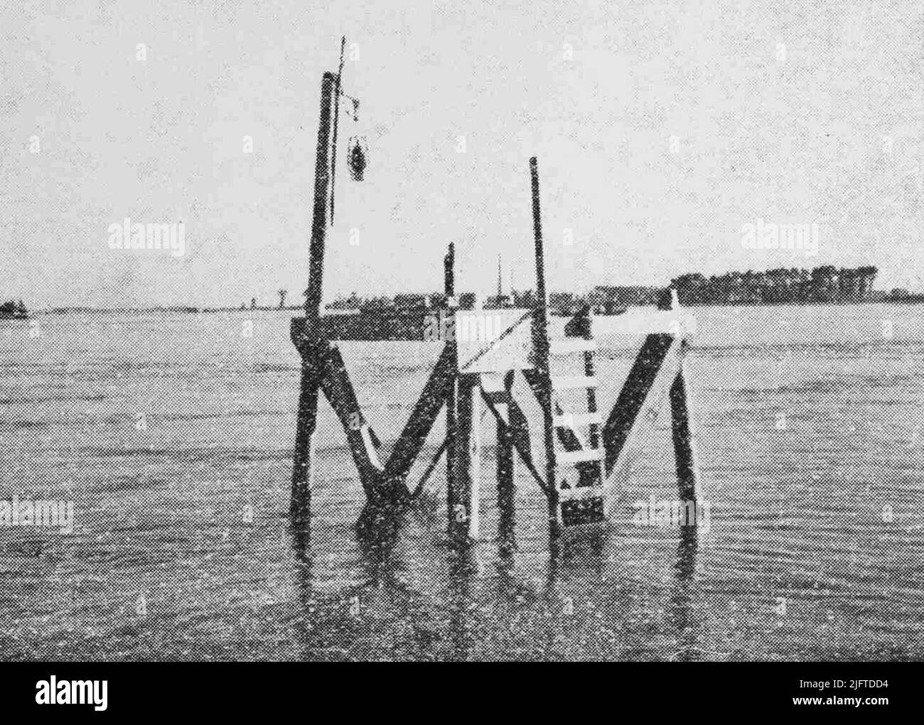 Very first beginning of the construction of the Waal Bridge Stock Photo ...