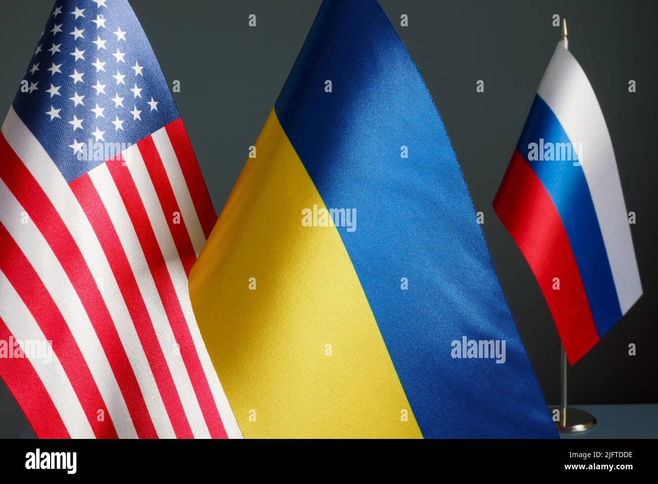 American and ukrainian flags hi-res stock photography and images - Alamy