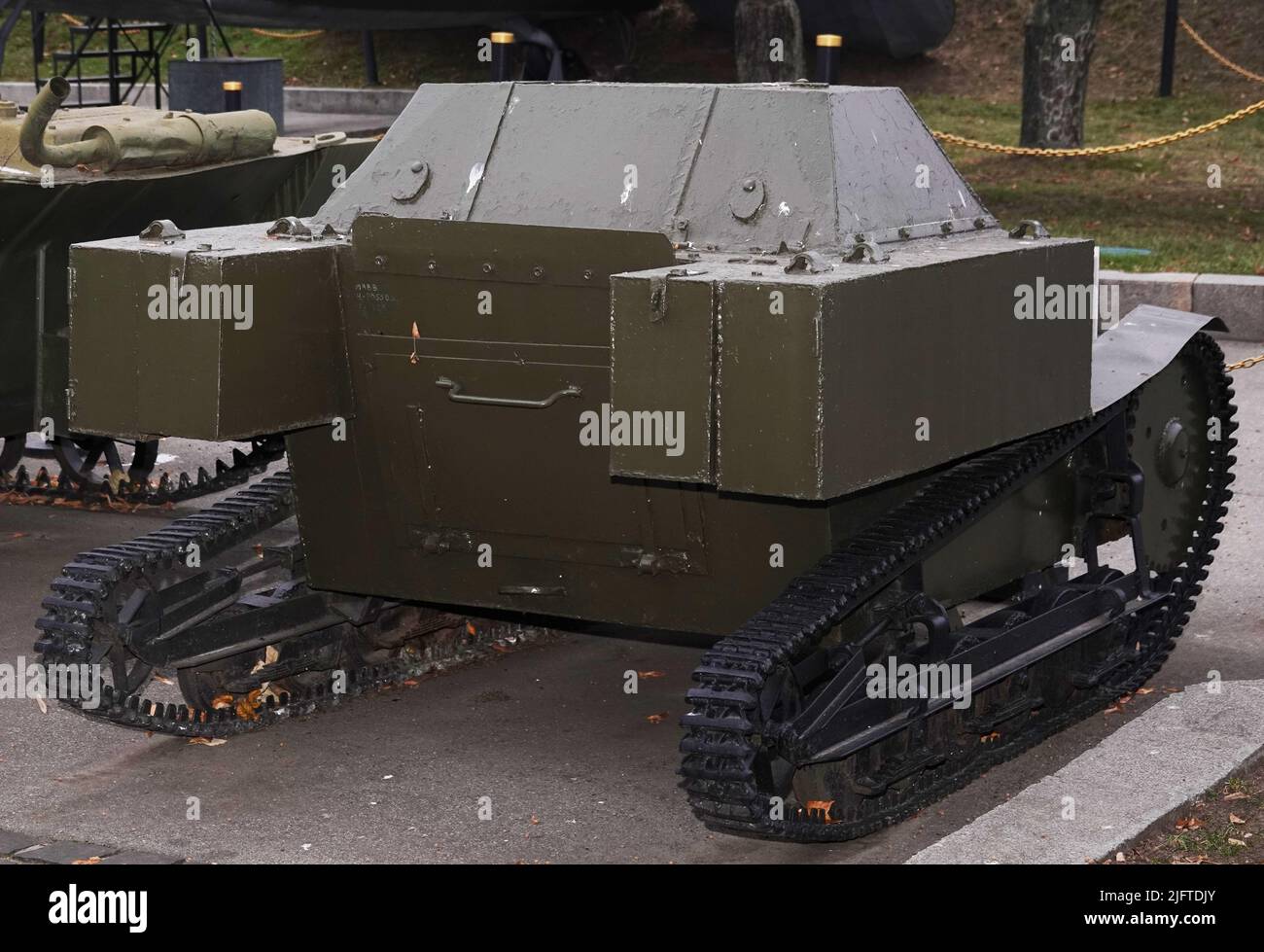 Kiev, Ukraine December 10, 2020: Tankette T-27 in the Museum of ...