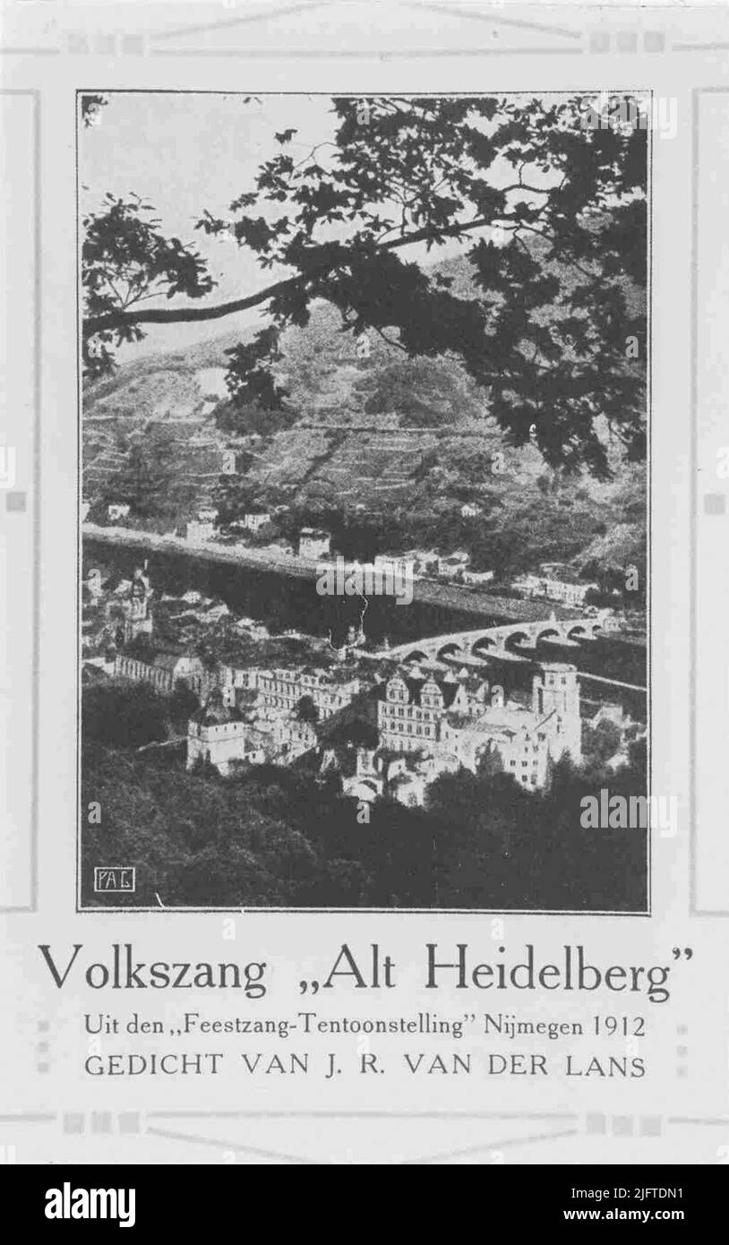 Front Folder 'Volkszang Alt Heidelberg' Stock Photo - Alamy