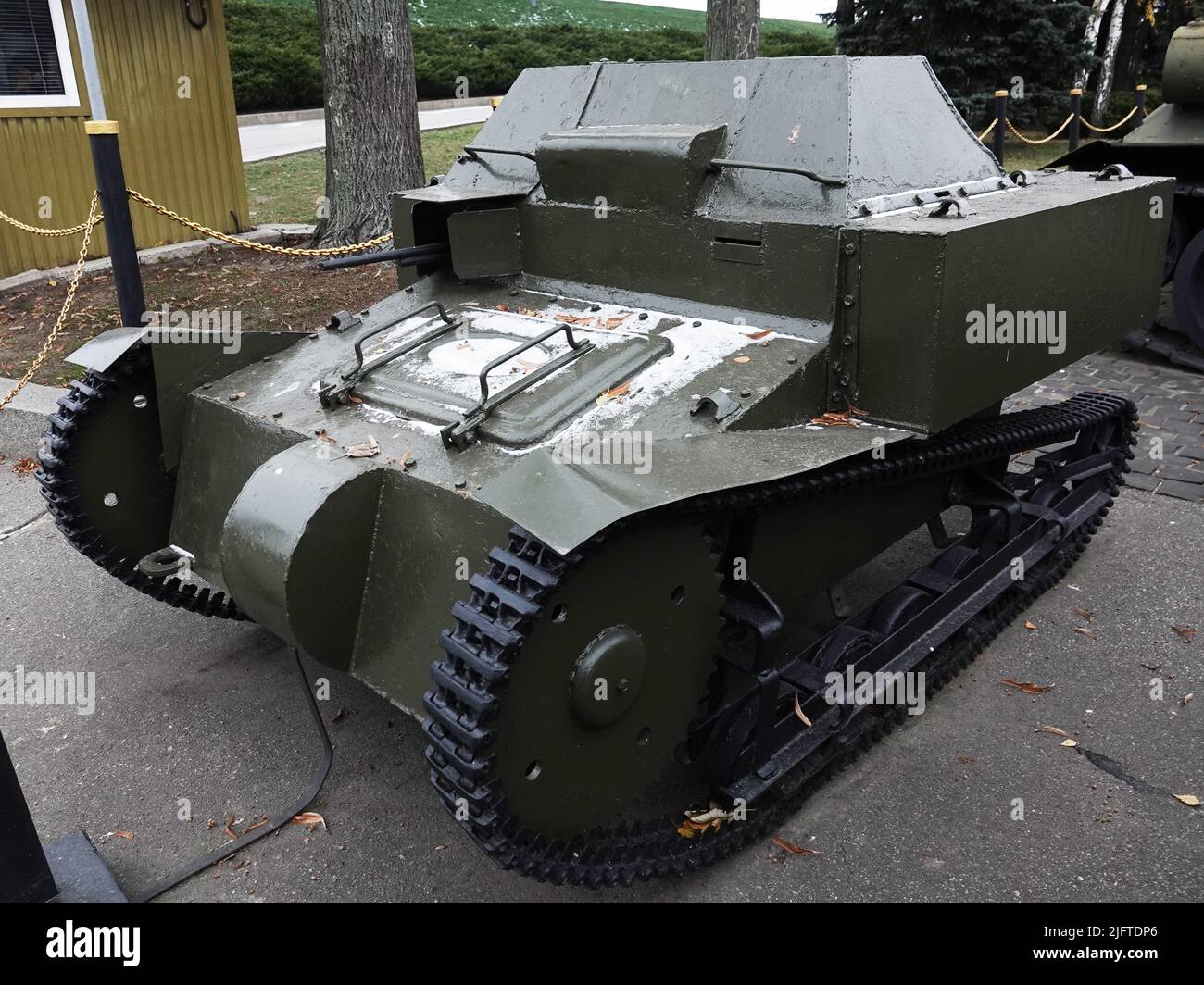 Kiev, Ukraine December 10, 2020: Tankette T-27 in the Museum of ...