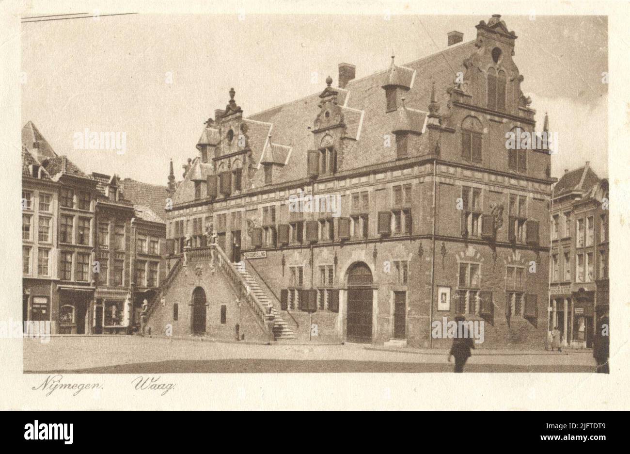 The front and side walls of the Waaggebouw Stock Photo - Alamy
