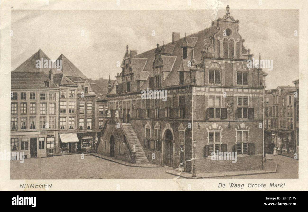 The front and side walls of the Waaggebouw Stock Photo - Alamy