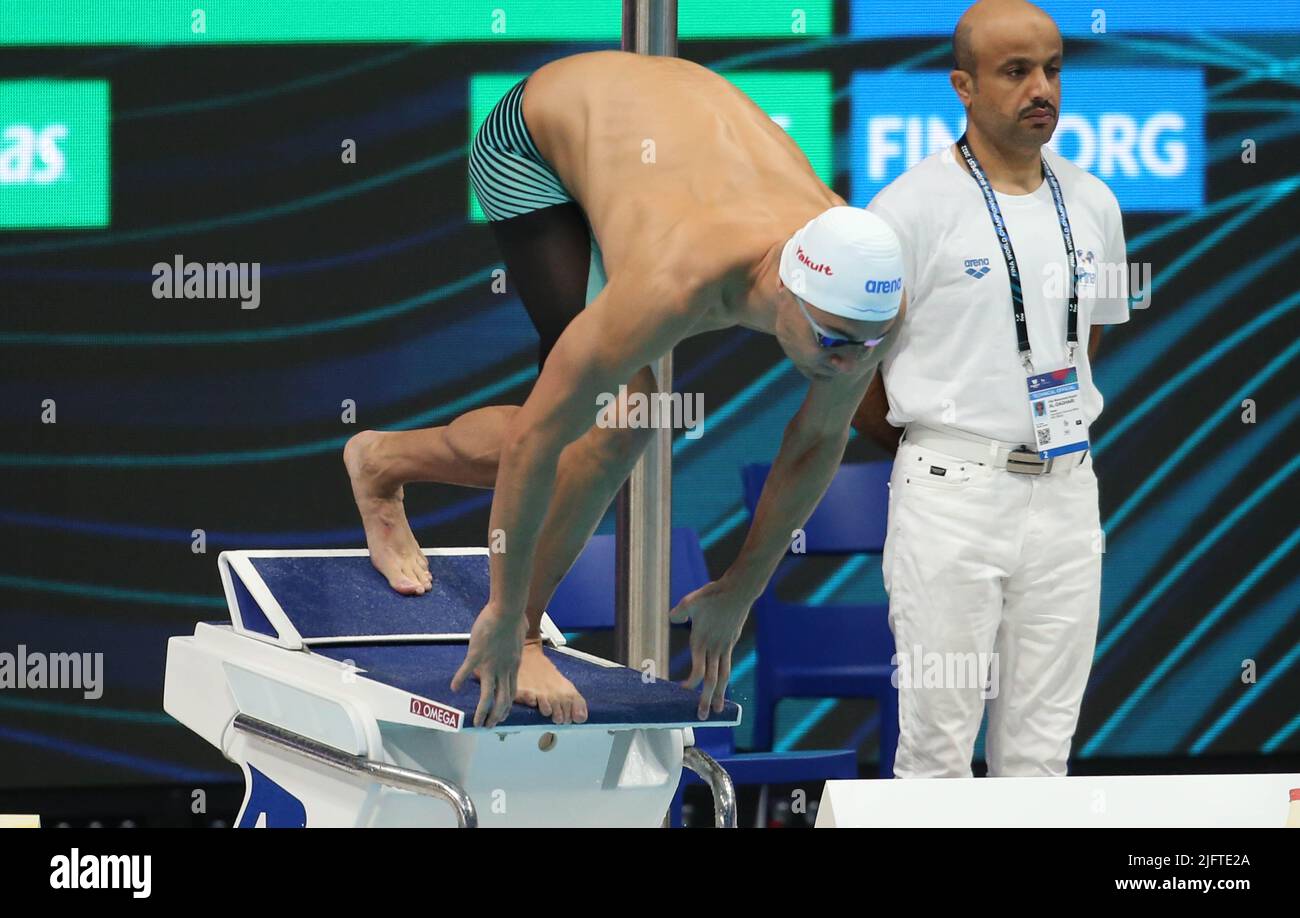 Kristof Milak of Hongrie Heat 100 M Butterfly Men during the 19th FINA ...