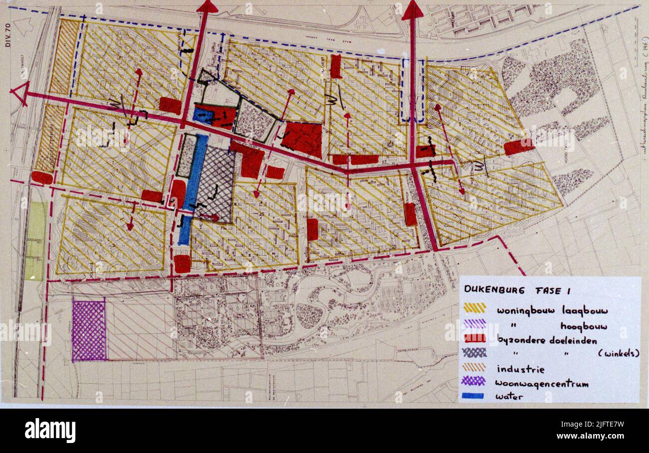 A map of Dukenburg, phase 1 Stock Photo - Alamy