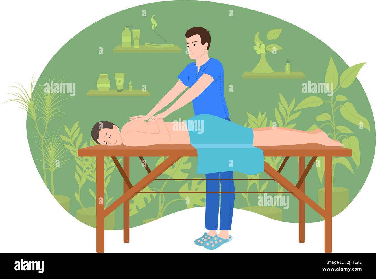 Spa Massage Clipart
