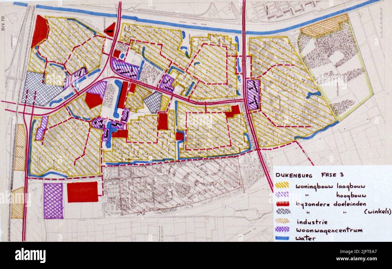 A map of Dukenburg, phase 3 Stock Photo - Alamy