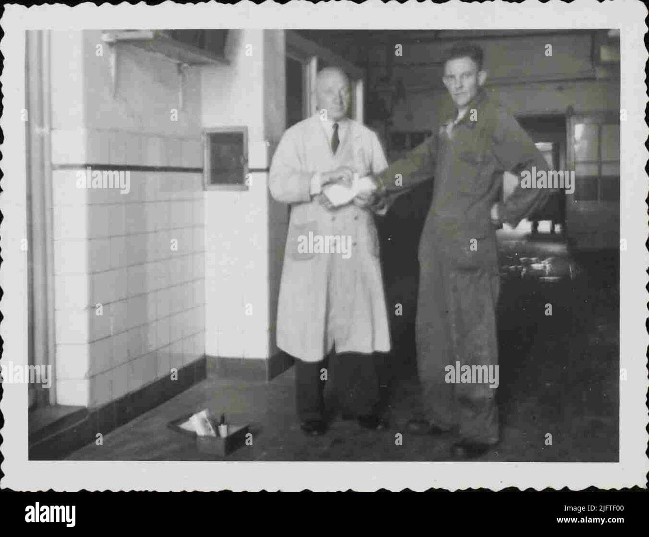 Dobbelman soap factory: bandage method (left J. van Megen Stock Photo ...