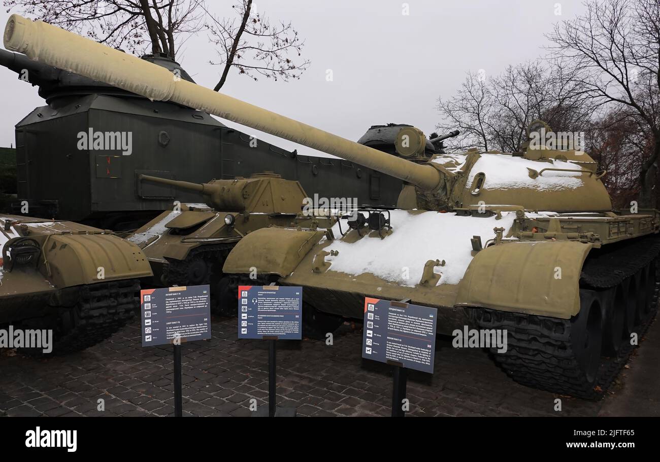 Kiev, Ukraine December 10, 2020: Medium Tank T-55 at the Museum of ...