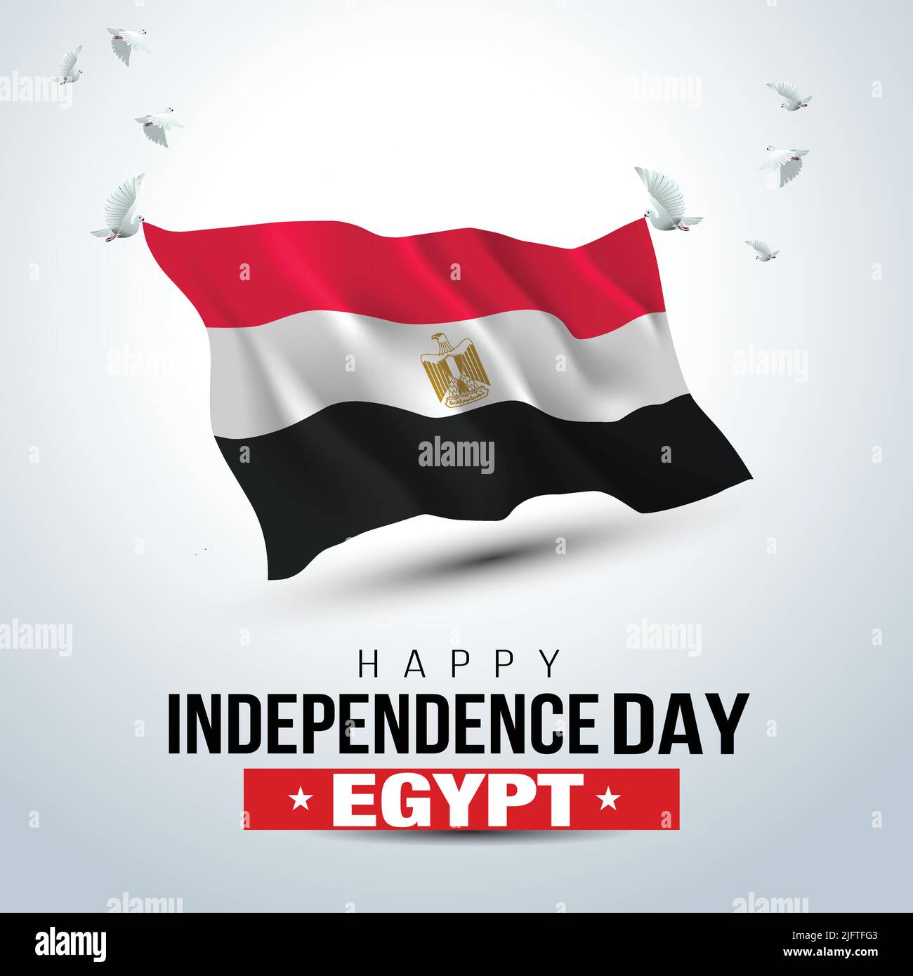 happy Independence day Egypt greetings. vector illustration design ...