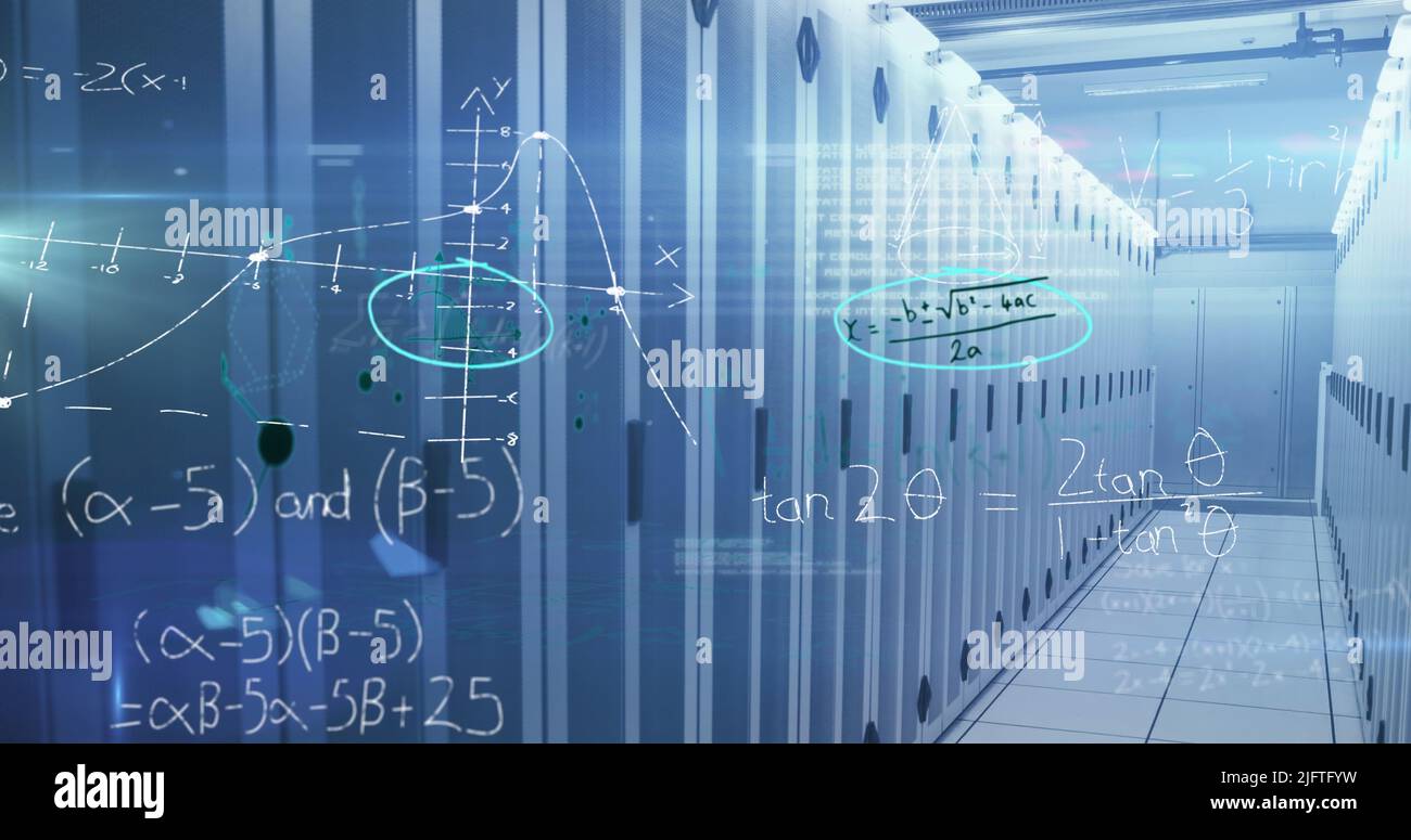 Image of handwritten mathematical equations and molecular structures ...