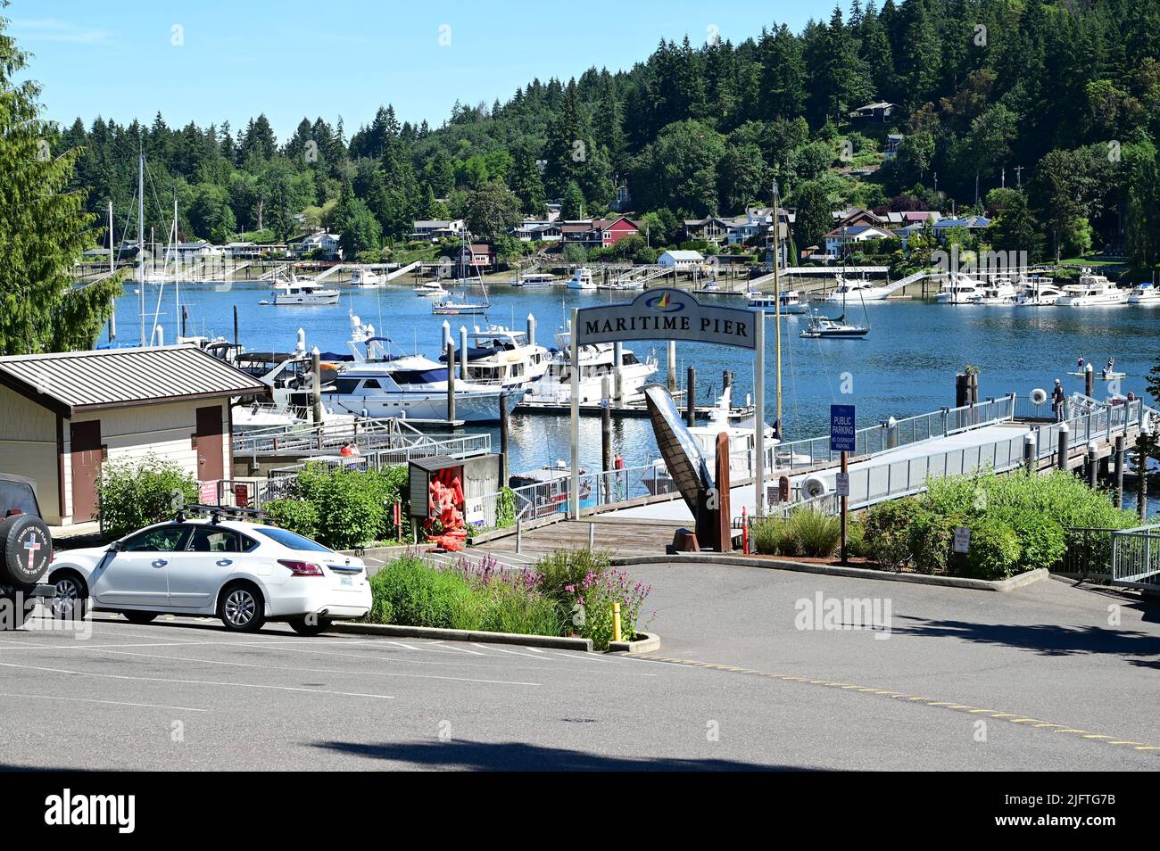 Harbor boats water rocks reflection tranquil hi-res stock photography ...