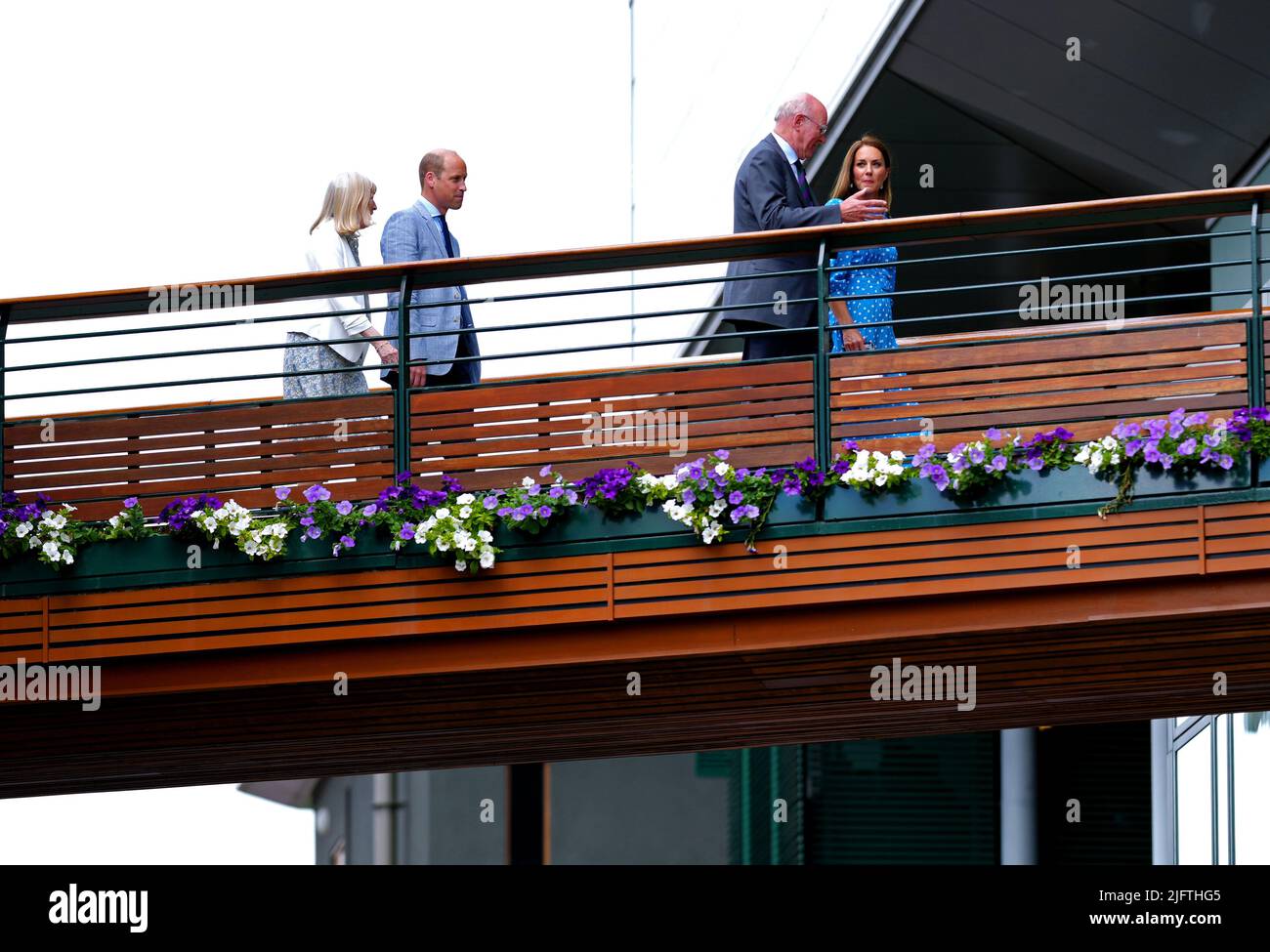 The Duke and Duchess of Cambridge cross the bridge as they make their ...