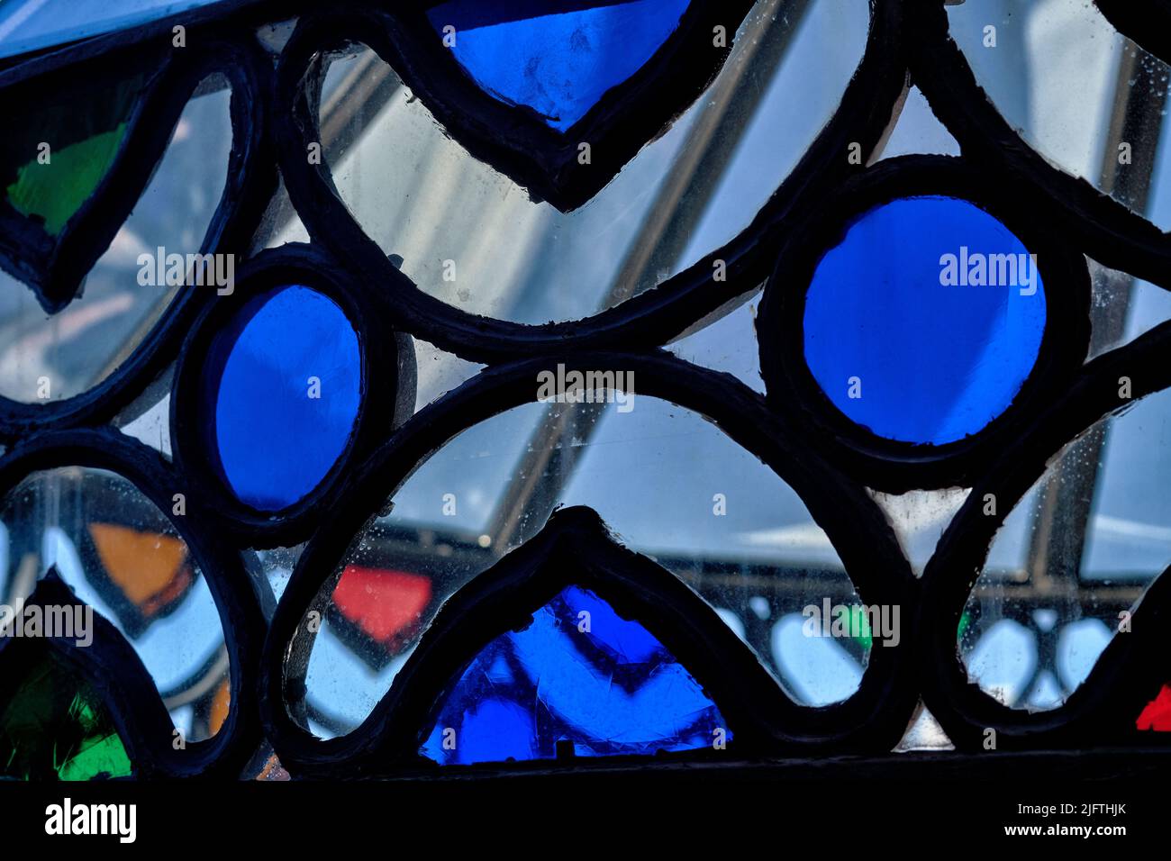 traditional colored glass Skylight in Regua, Portugal Stock Photo - Alamy