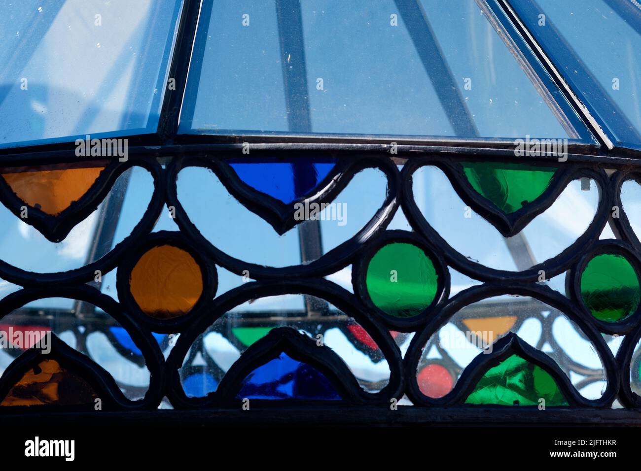 traditional colored glass Skylight in Regua, Portugal Stock Photo - Alamy