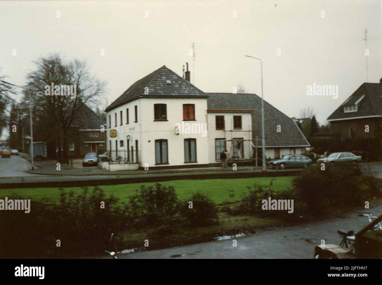 Café 'De Witte Poort', on the corner with the Dennenstraat, in the late ...