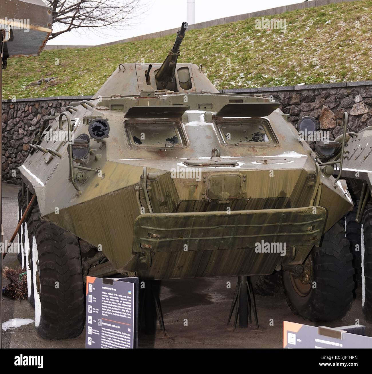 Kiev, Ukraine December 10, 2020: BTR-60 armored personnel carrier at ...