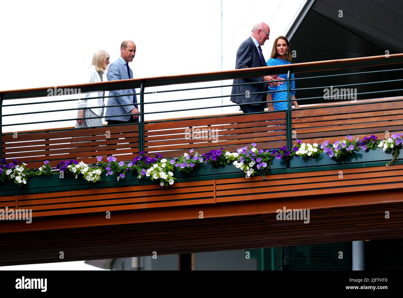 The Duke and Duchess of Cambridge cross the bridge as they make their ...