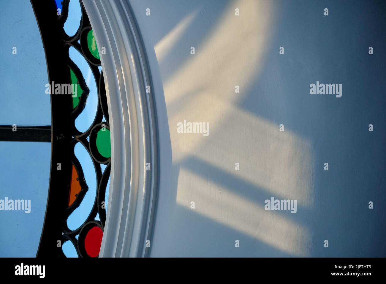 traditional colored glass Skylight in Regua, Portugal Stock Photo - Alamy