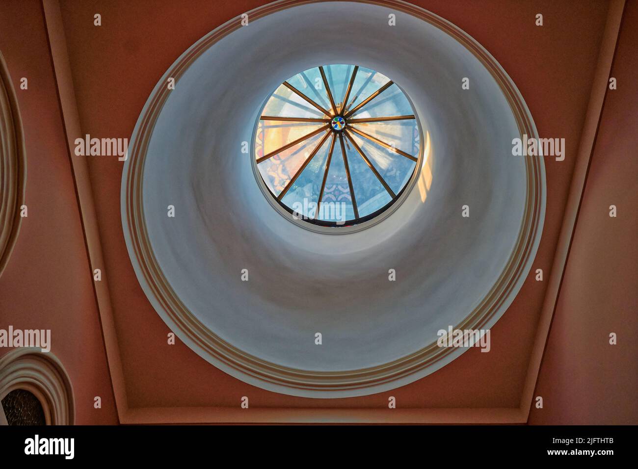 traditional colored glass Skylight in Regua, Portugal Stock Photo - Alamy