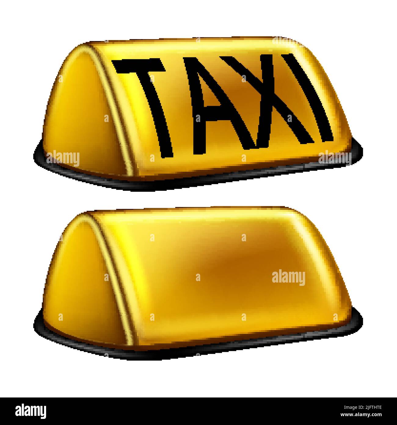 taxi sign realistic vector Stock Vector Image & Art - Alamy