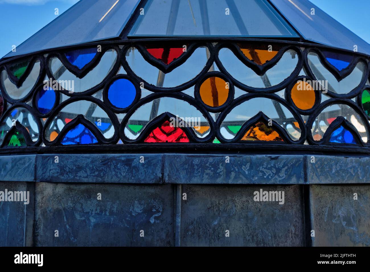 traditional colored glass Skylight in Regua, Portugal Stock Photo - Alamy