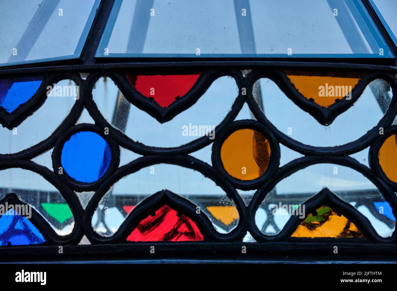 traditional colored glass Skylight in Regua, Portugal Stock Photo - Alamy