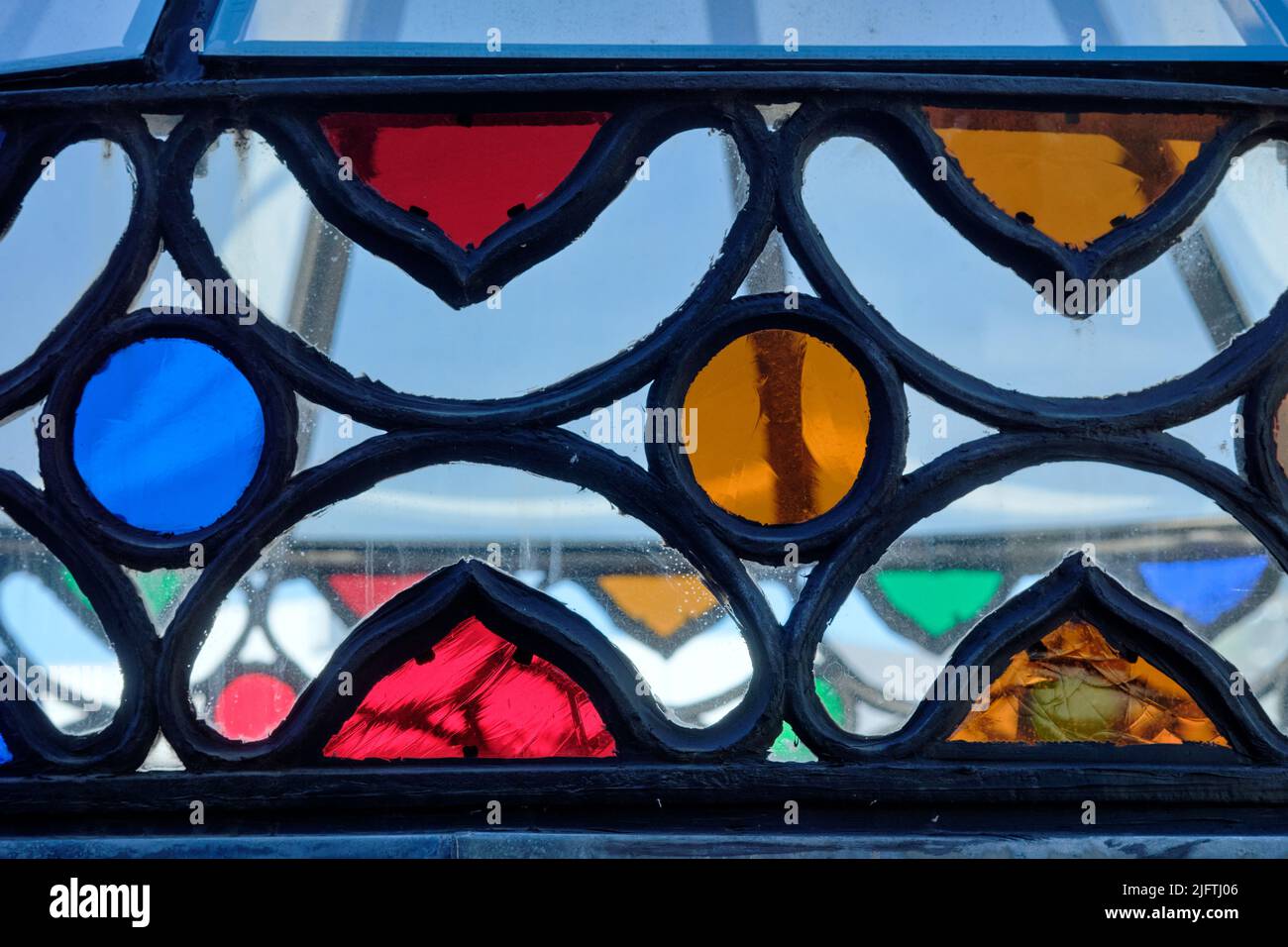traditional colored glass Skylight in Regua, Portugal Stock Photo - Alamy