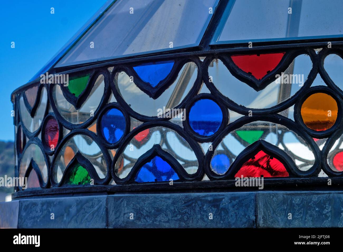 traditional colored glass Skylight in Regua, Portugal Stock Photo - Alamy