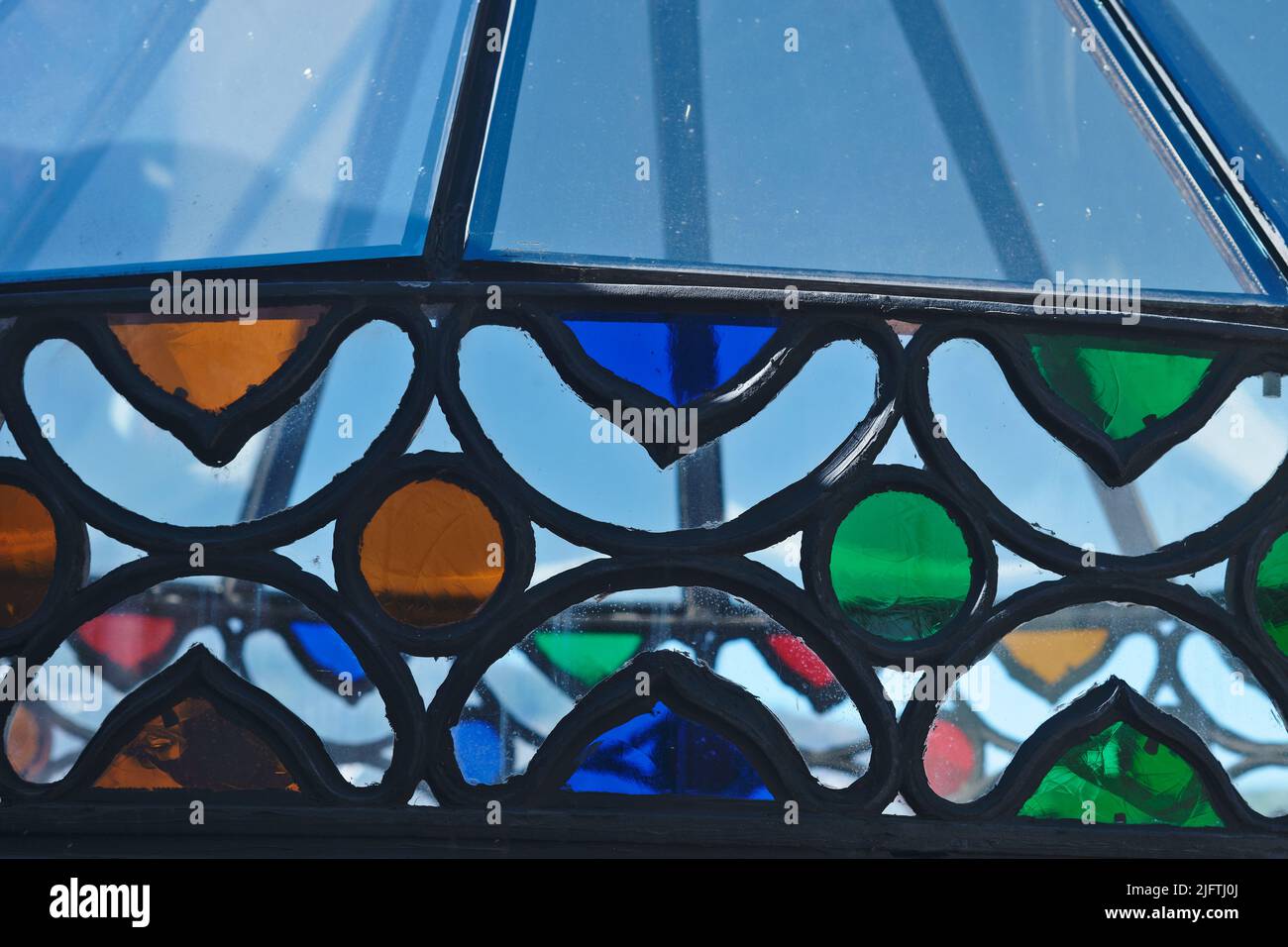 traditional colored glass Skylight in Regua, Portugal Stock Photo - Alamy