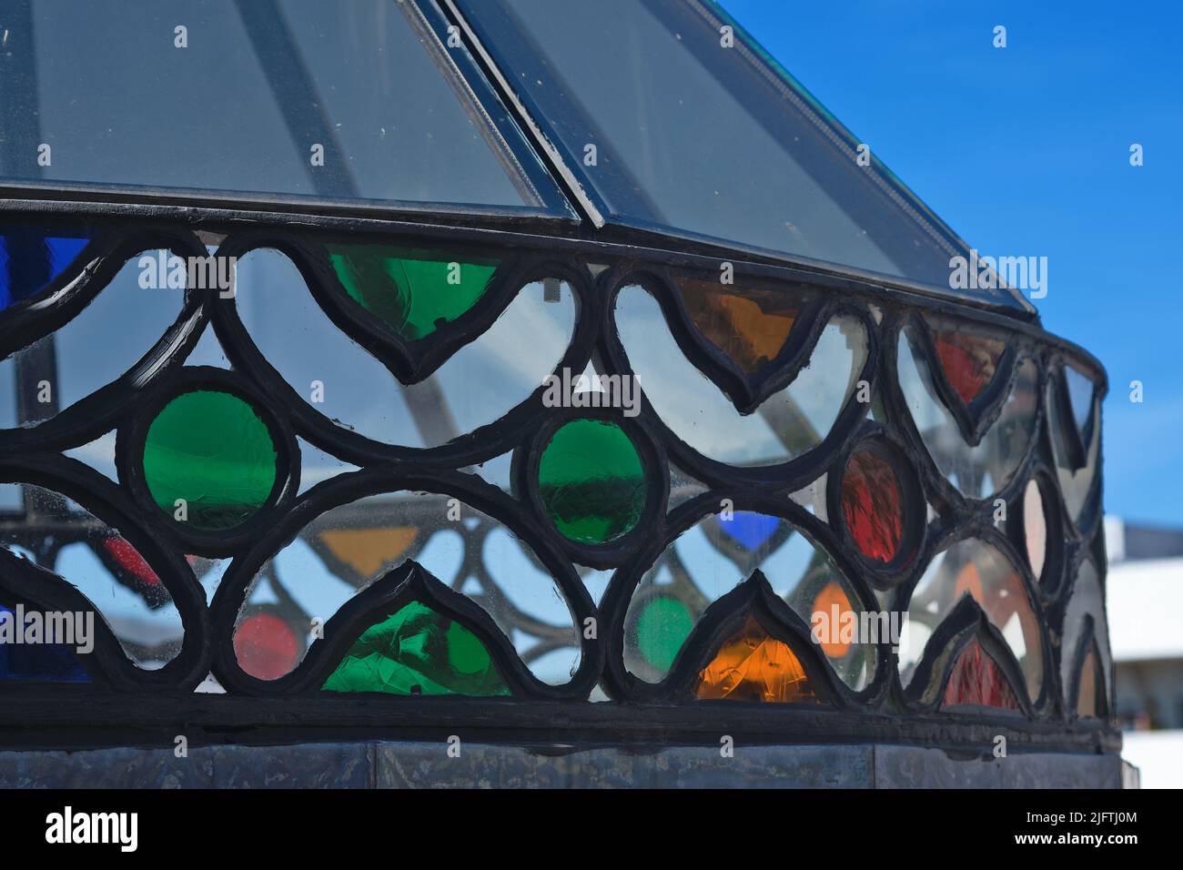 traditional colored glass Skylight in Regua, Portugal Stock Photo - Alamy