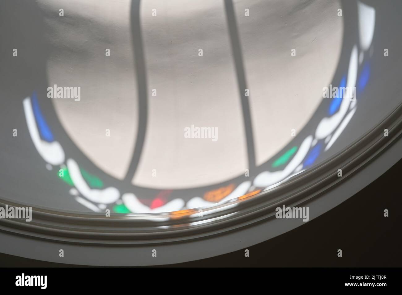 traditional colored glass Skylight in Regua, Portugal Stock Photo - Alamy