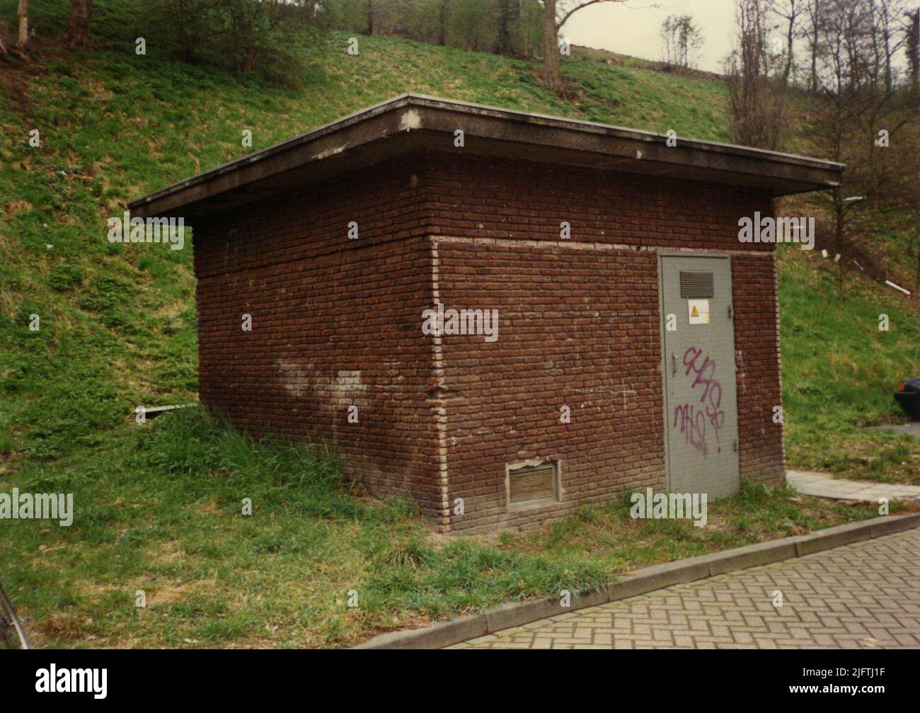 Transformator house (transformer house) from before 1940 Stock Photo ...