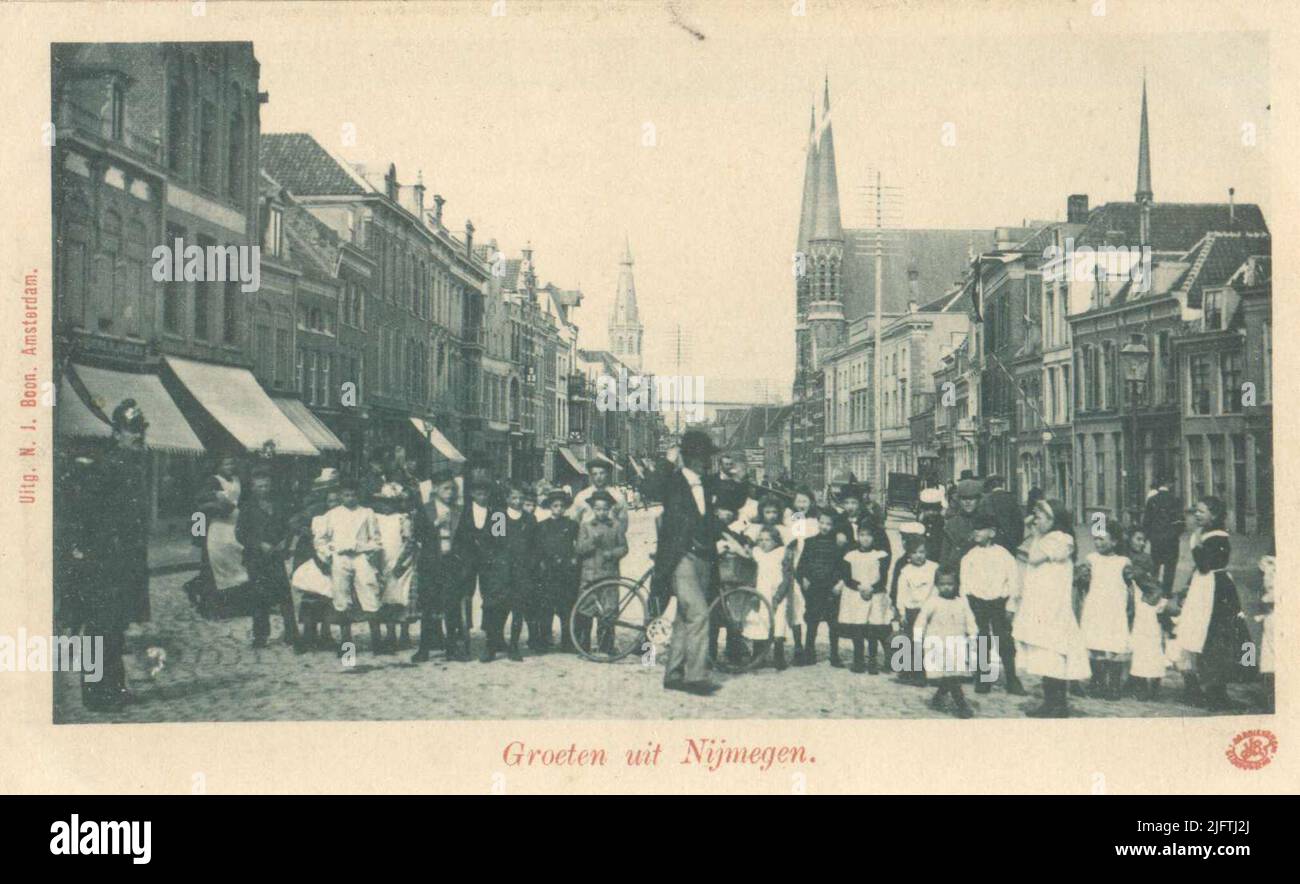 The Molenstraat, seen in a northerly direction with the Ignatiuskerk in ...