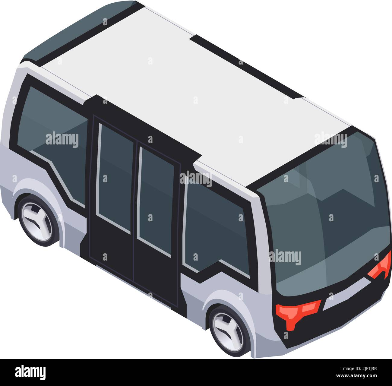 Smart city technologies isometric composition with image of self ...