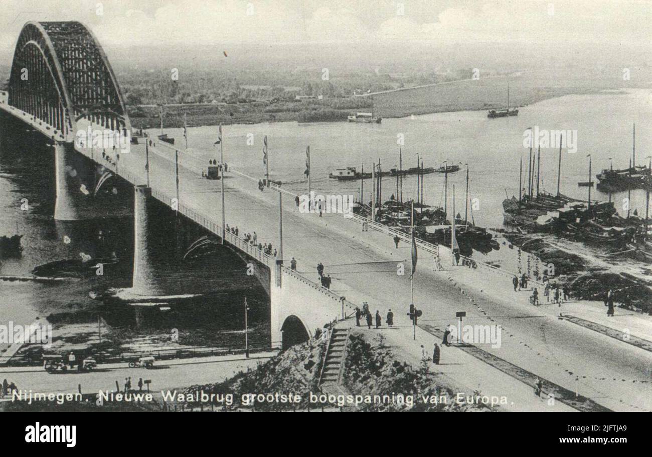 New Waalbrug largest arch voltage in Europe Stock Photo - Alamy