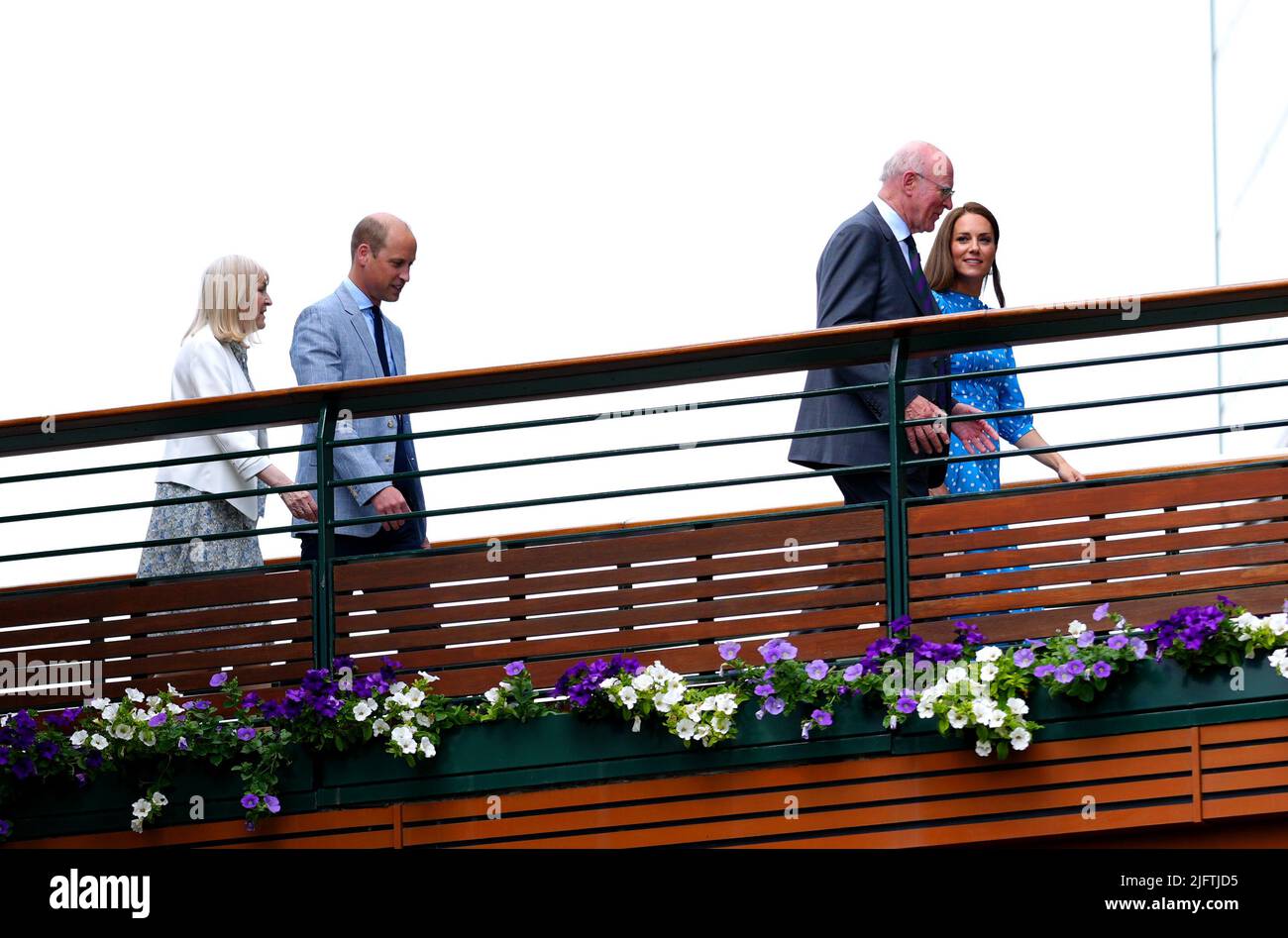 The Duke and Duchess of Cambridge cross the bridge as they make their ...