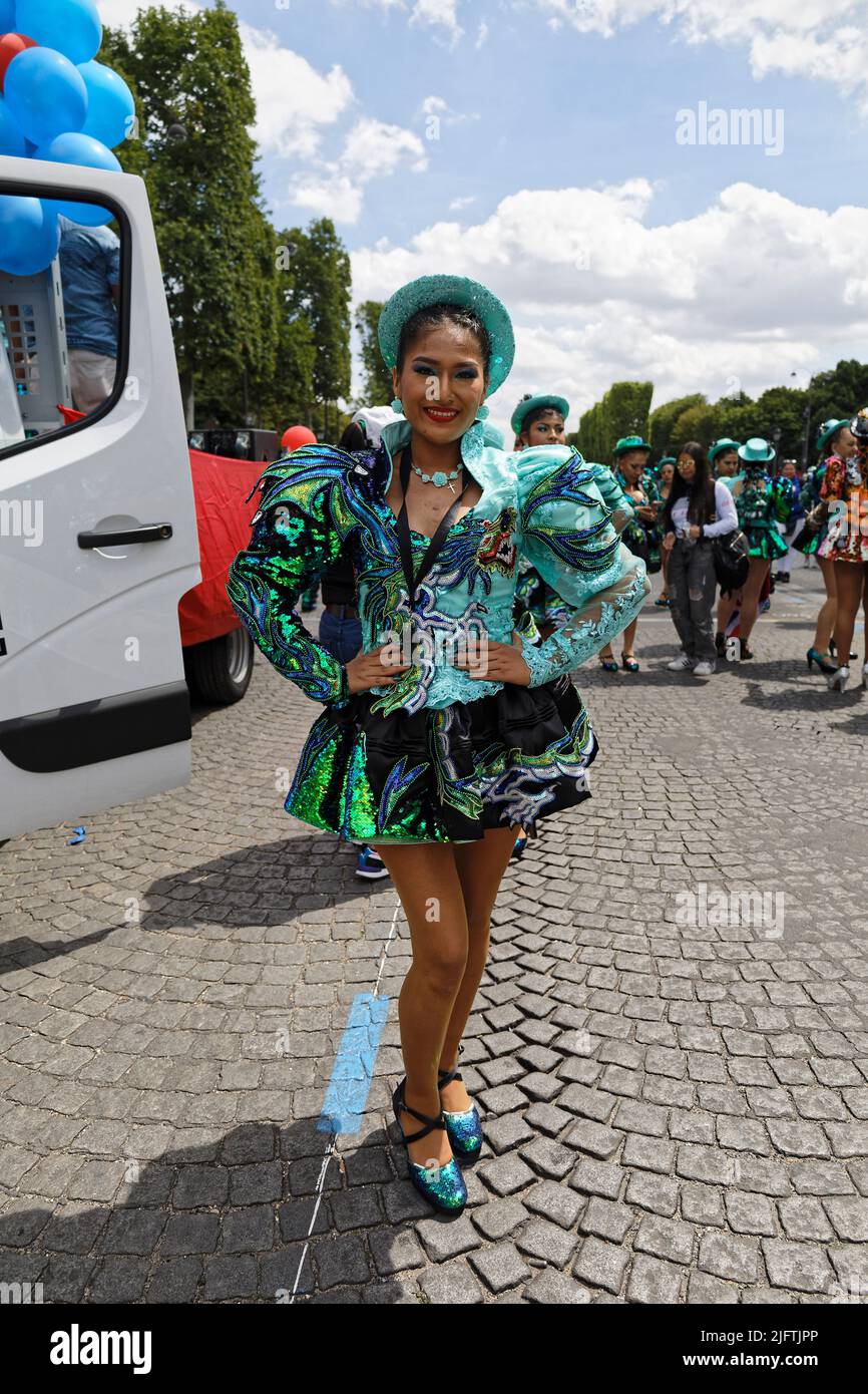 Paris, France. 3rd July, 2022. The Tropical Carnival of Paris took ...
