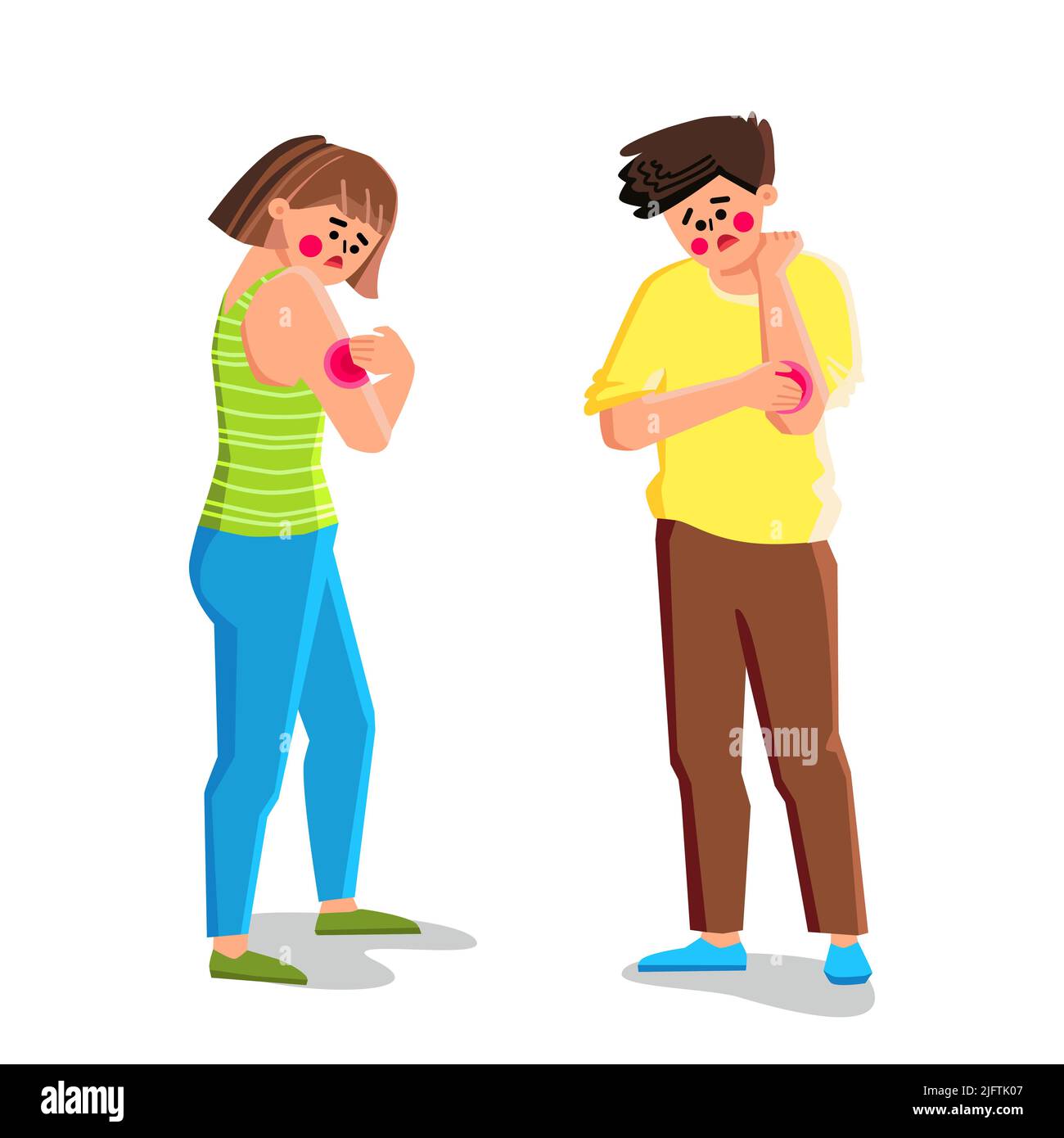 skin itchy vector Stock Vector Image & Art - Alamy