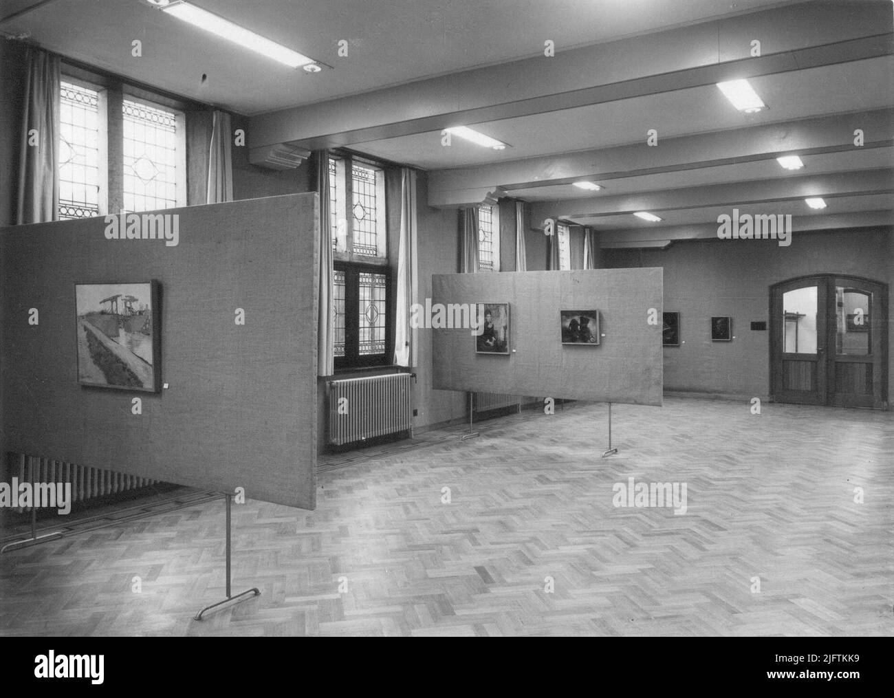 Van gogh art exhibition Black and White Stock Photos & Images - Alamy