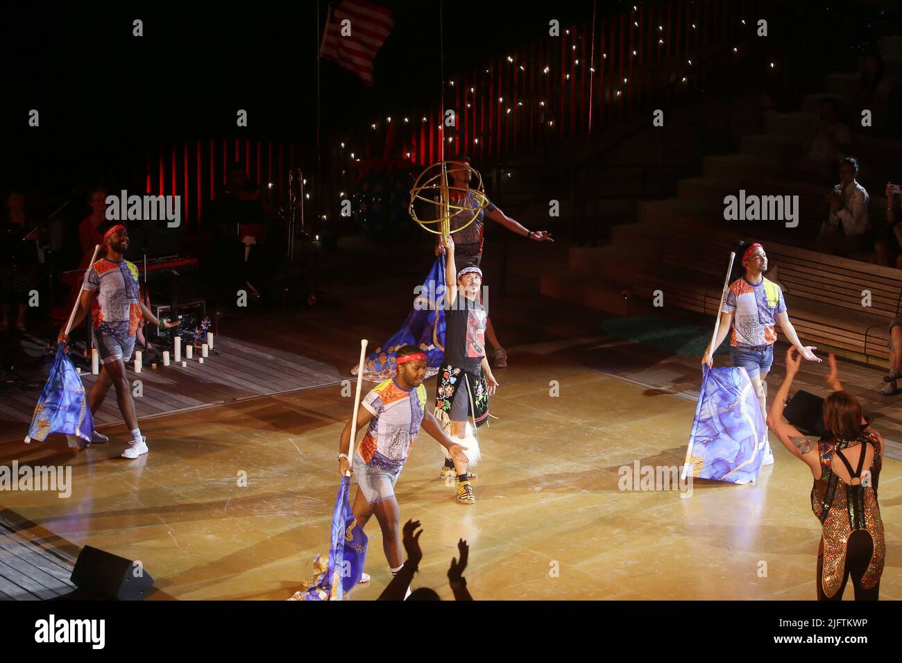 New York, NY, USA. 3rd July, 2022. Ty Defoe and cast on stage during ...