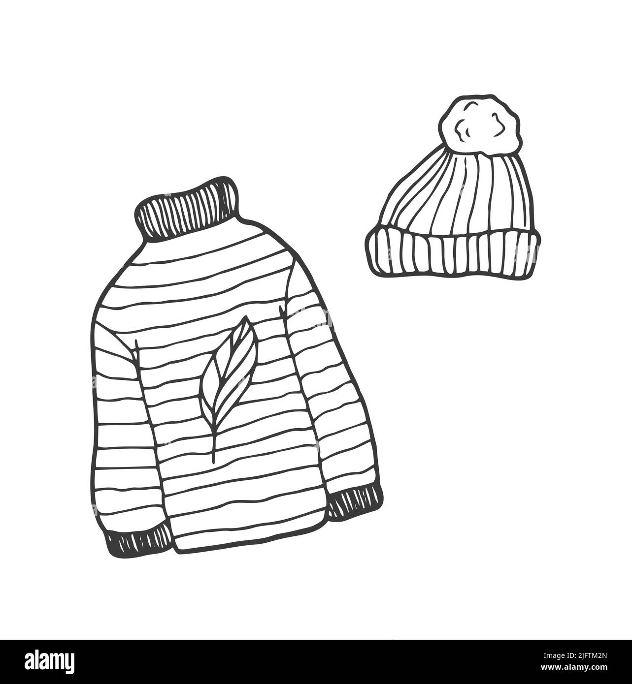 Hand knitted jumper Stock Vector Images - Alamy