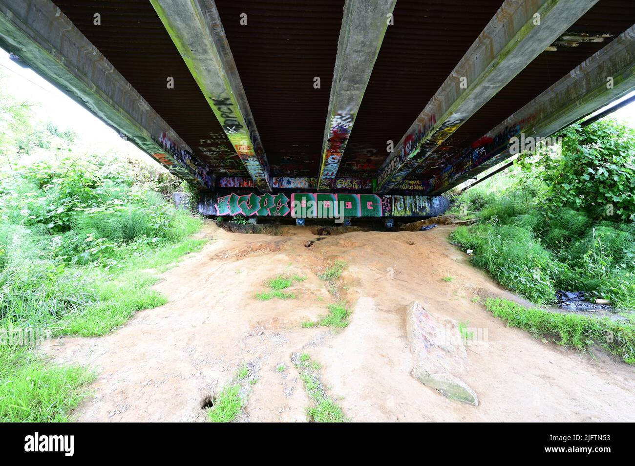 The Muddy banks of the Wishkah river in Aberdeen Stock Photo - Alamy