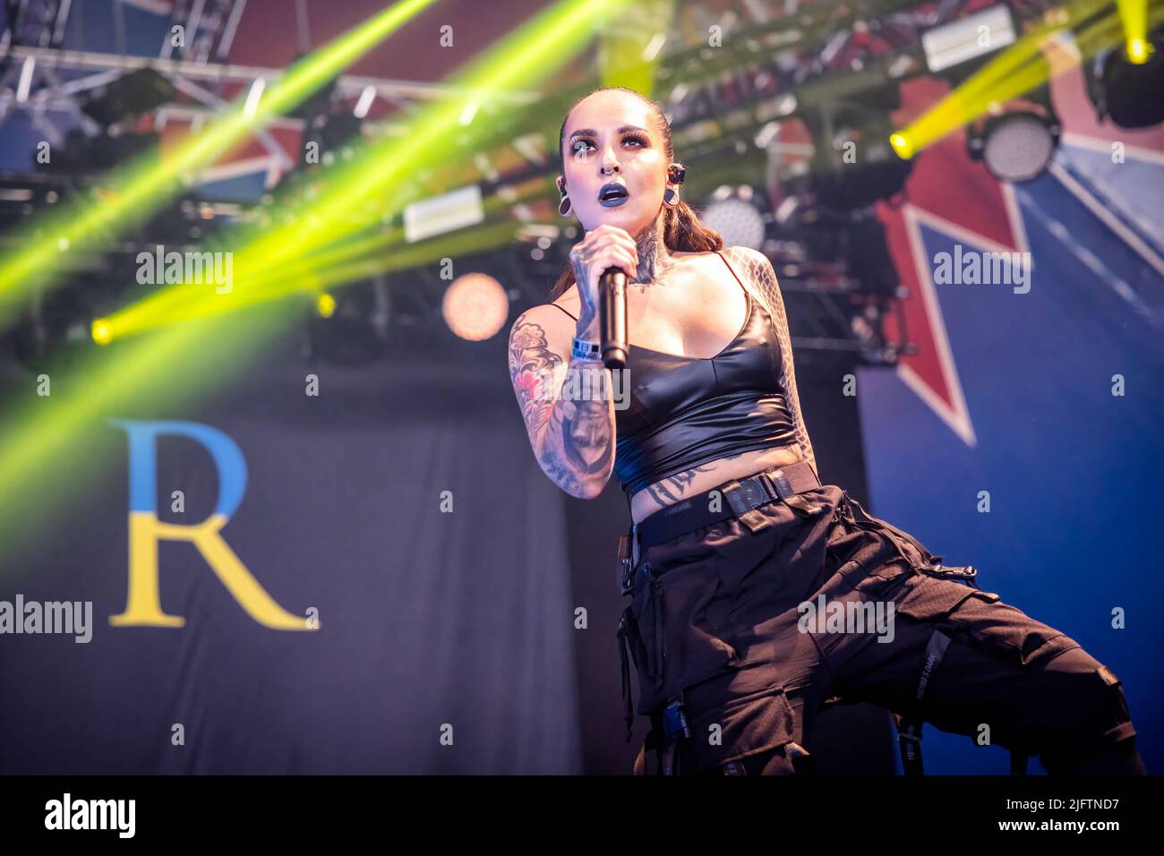 Oslo, Norway. 24th, June 2022. The Ukrainian heavy metal band Jinjer ...