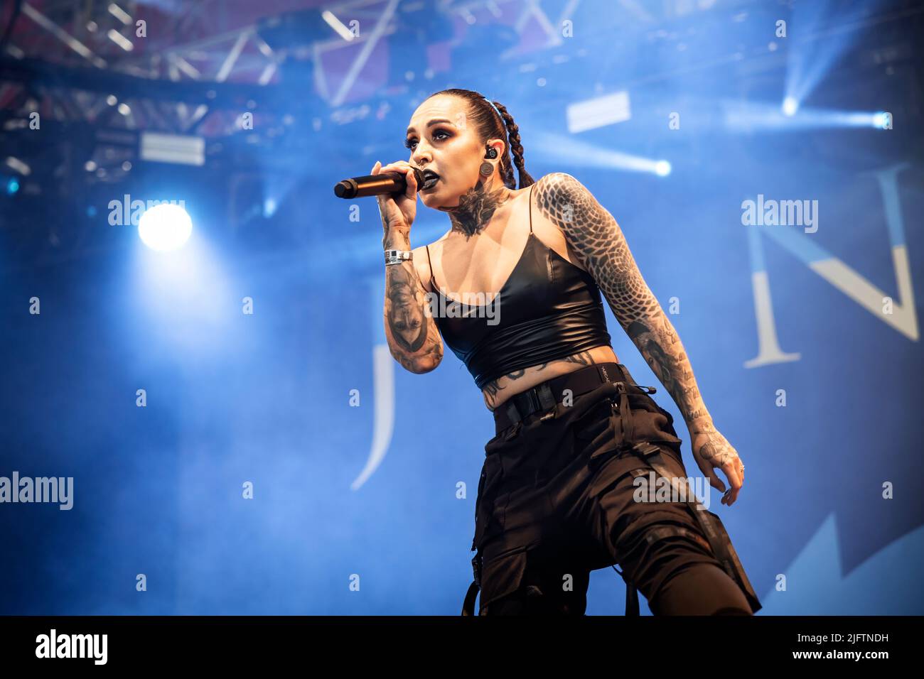 Oslo, Norway. 24th, June 2022. The Ukrainian heavy metal band Jinjer ...