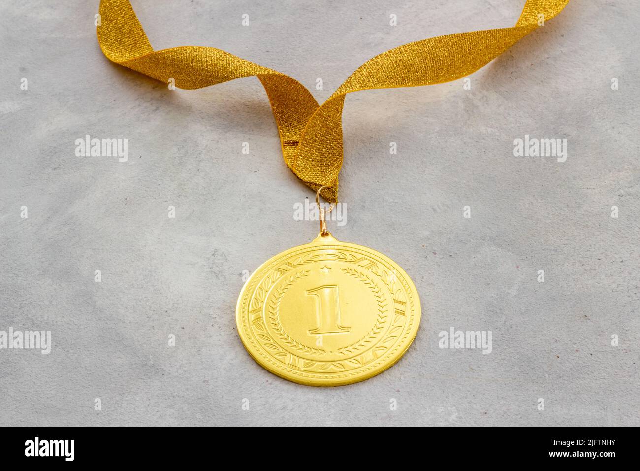 Victory background. Gold medal first place of competition Stock Photo ...